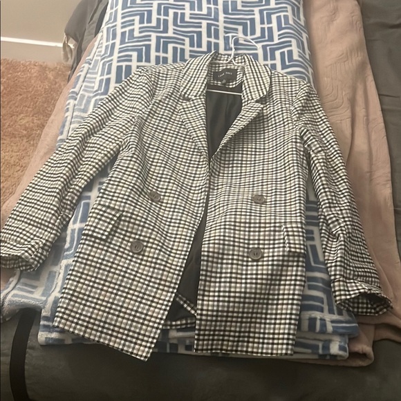 Jackets & Coats | Black And White Checkered Blazer Classic Style | Poshmark
